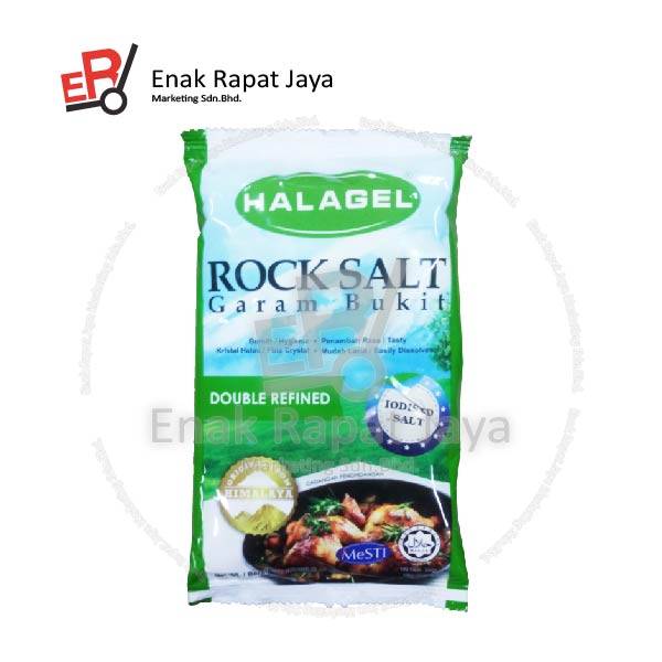 HALAGEL DOUBLE REFINED ROCKSALT (HIJAU) [400g]